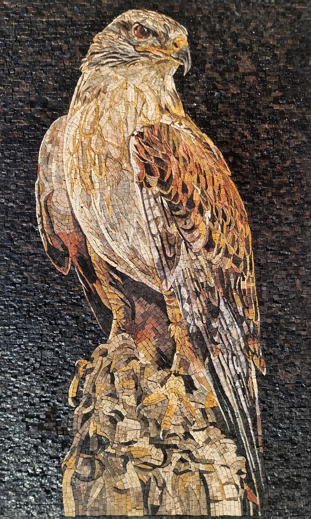 EAGLE MOSAIC MURALS| Bird Mosaic Tiles for Living Room Walls | Bald ...
