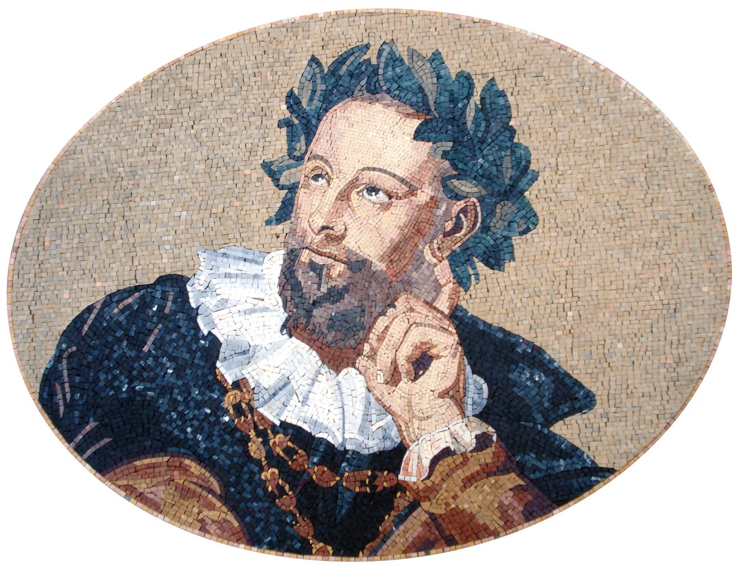 PHILOSOPHER MOSAIC MURALS | Old Philosopher Portrait Reproduction ...