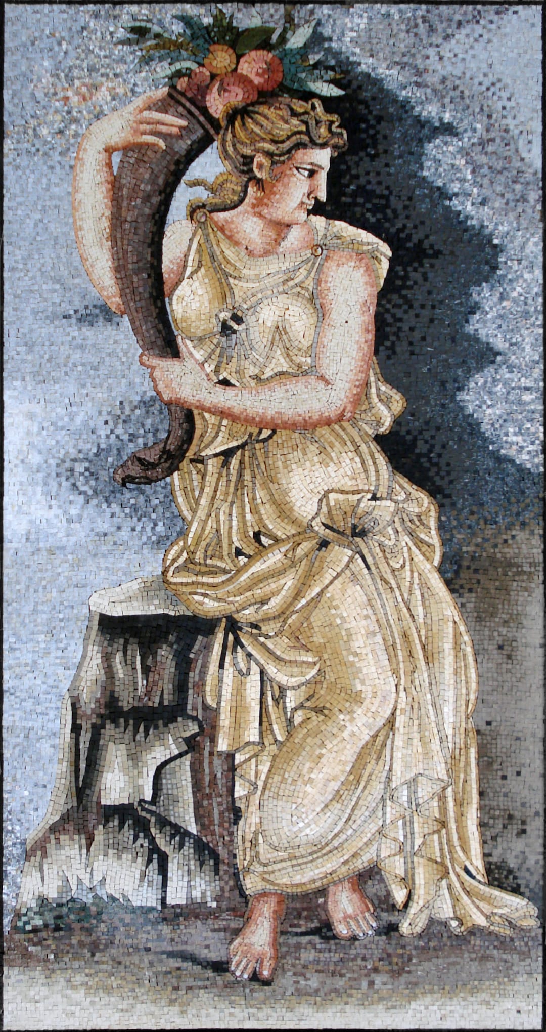 Handmade Goddess Ceres Mosaic Mural: Roman Art Tile - Etsy