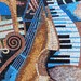 Handmade Abstract Music Instrument Marble Mosaic Art Tile Décor - Etsy
