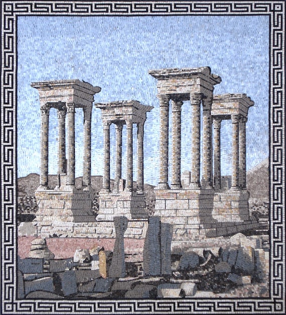 Tetra Theater Art Palmyra Temple Art Greece Wall Art - Etsy