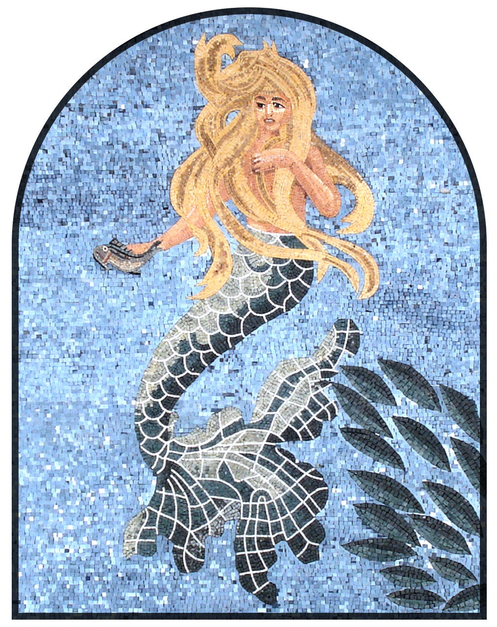 Underwater Mermaid Archway Mosaic Wall Art Mural | Etsy UK