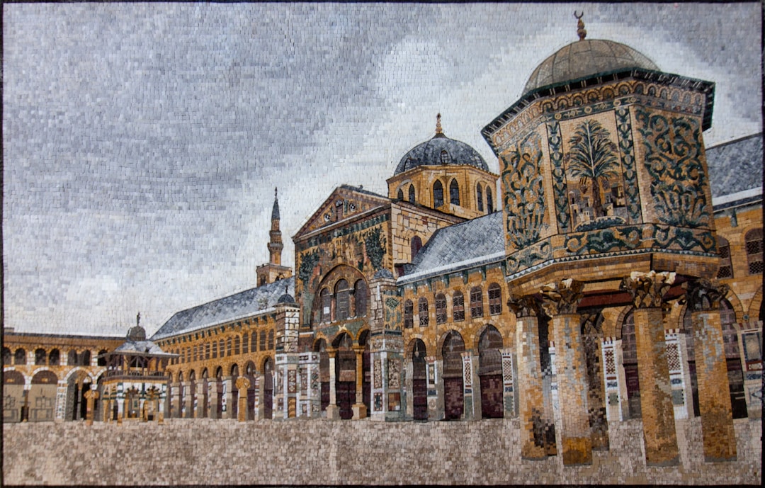 UMAYYAD MOSQUE MURALS | Damascus Mosque of Syria Reproduction Artwork ...