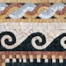 8″ Multi‑pattern Greek‑key Border Mosaic – Handmade Marble Tile Trim ...