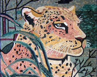Mosaic Art Tiger - Etsy