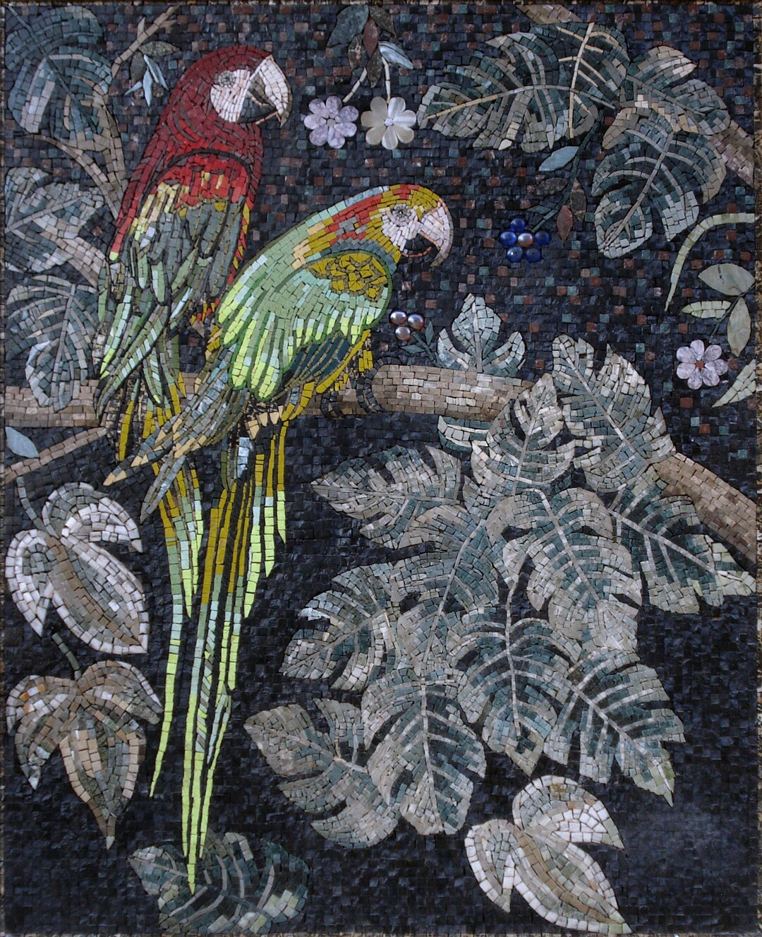 PARROT MOSAIC ART Mosaic Marble Tiles Macaw Parrots Art - Etsy