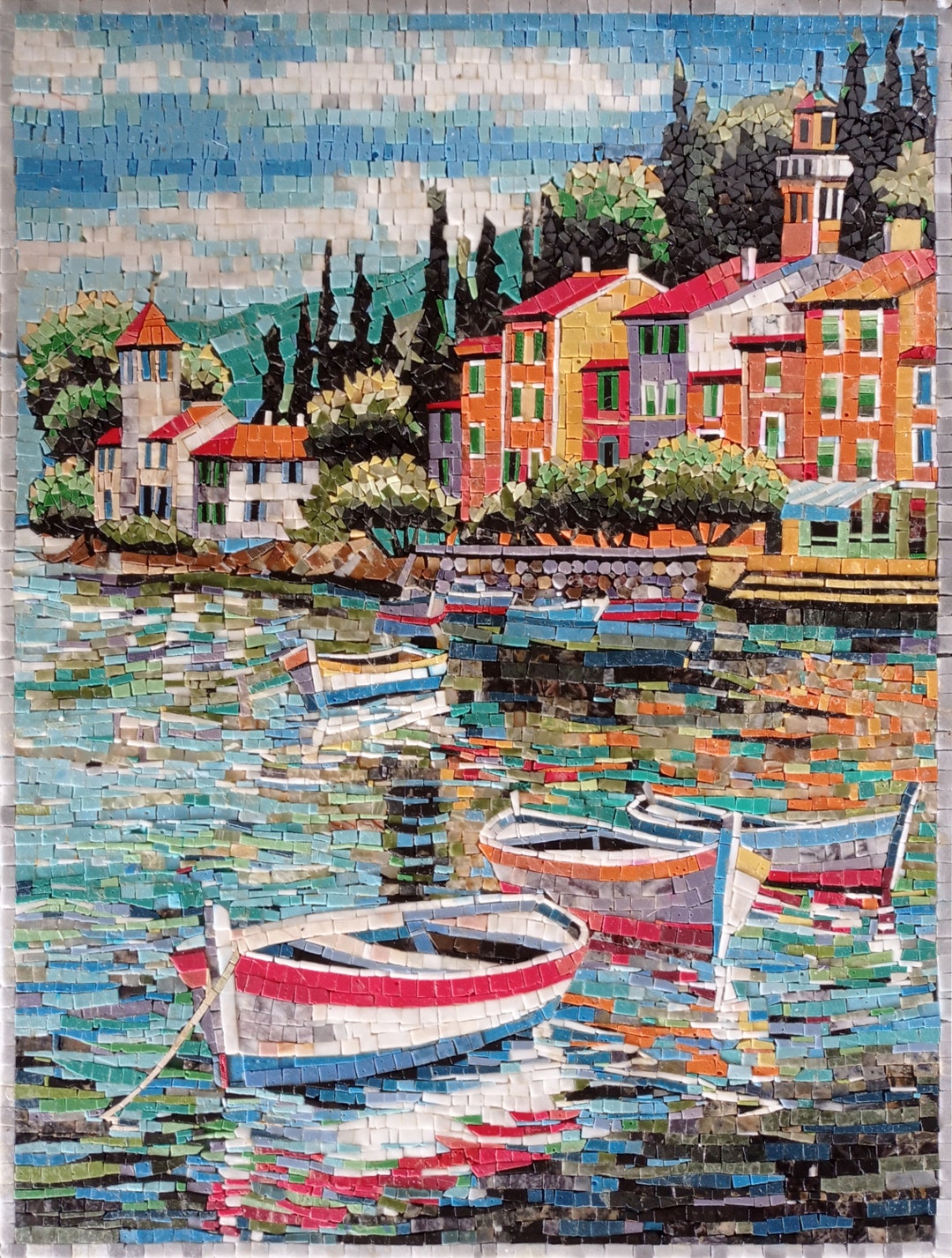 SEASCAPE MOSAIC TILES | Boating in City Beach View From House Master ...