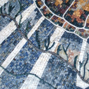 Handmade Sea Turtle Mosaic Tile Art: Marble Wall Decor (24x20) - Etsy