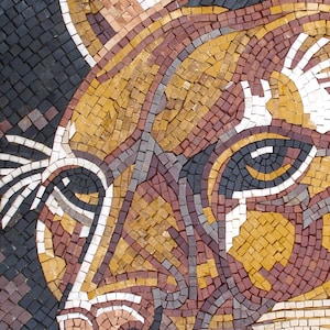 CHEETAH MOSAIC TILES | Wild Jungle Animal Mosaic Tiles for Living Room ...