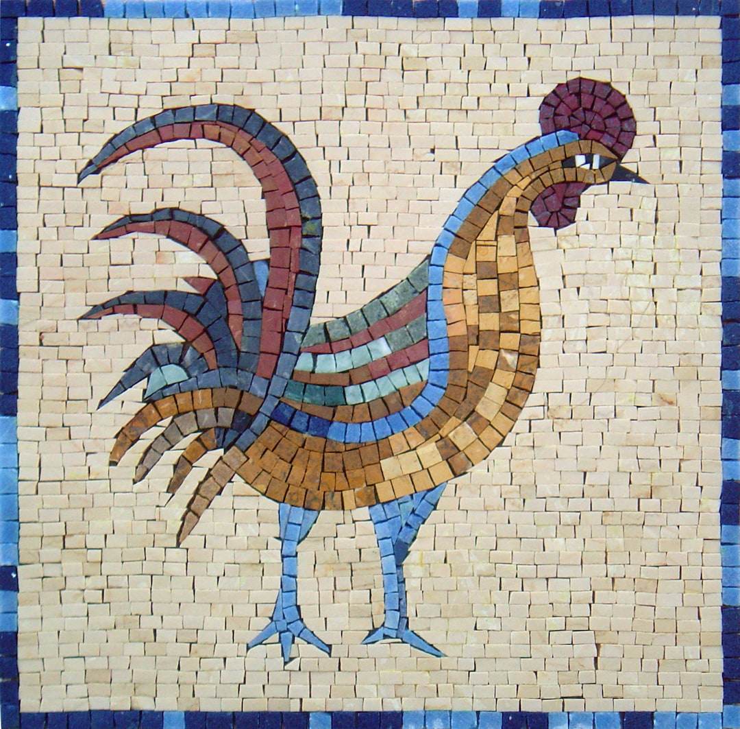 ROOSTER MOSAIC TILES | Chicken Mosaic Tiles for Kitchen Walls | Rooster ...