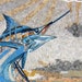 Handmade Swordfish Mosaic Mural: Leaping Marlin Marble Wall Art - Etsy