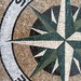 MOSAIC MEDALLION Compass Rose Nautical Marble Mosaic Medallion Flooring ...