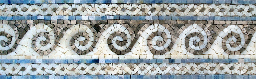 8” WAVEMOSAIC TILES | Wave Pattern Mosaic Borders for Bathroom Wall ...