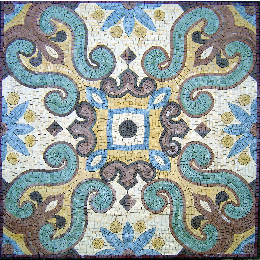 40 Handmade Marble Mosaic Square Floor Interior Home - Etsy