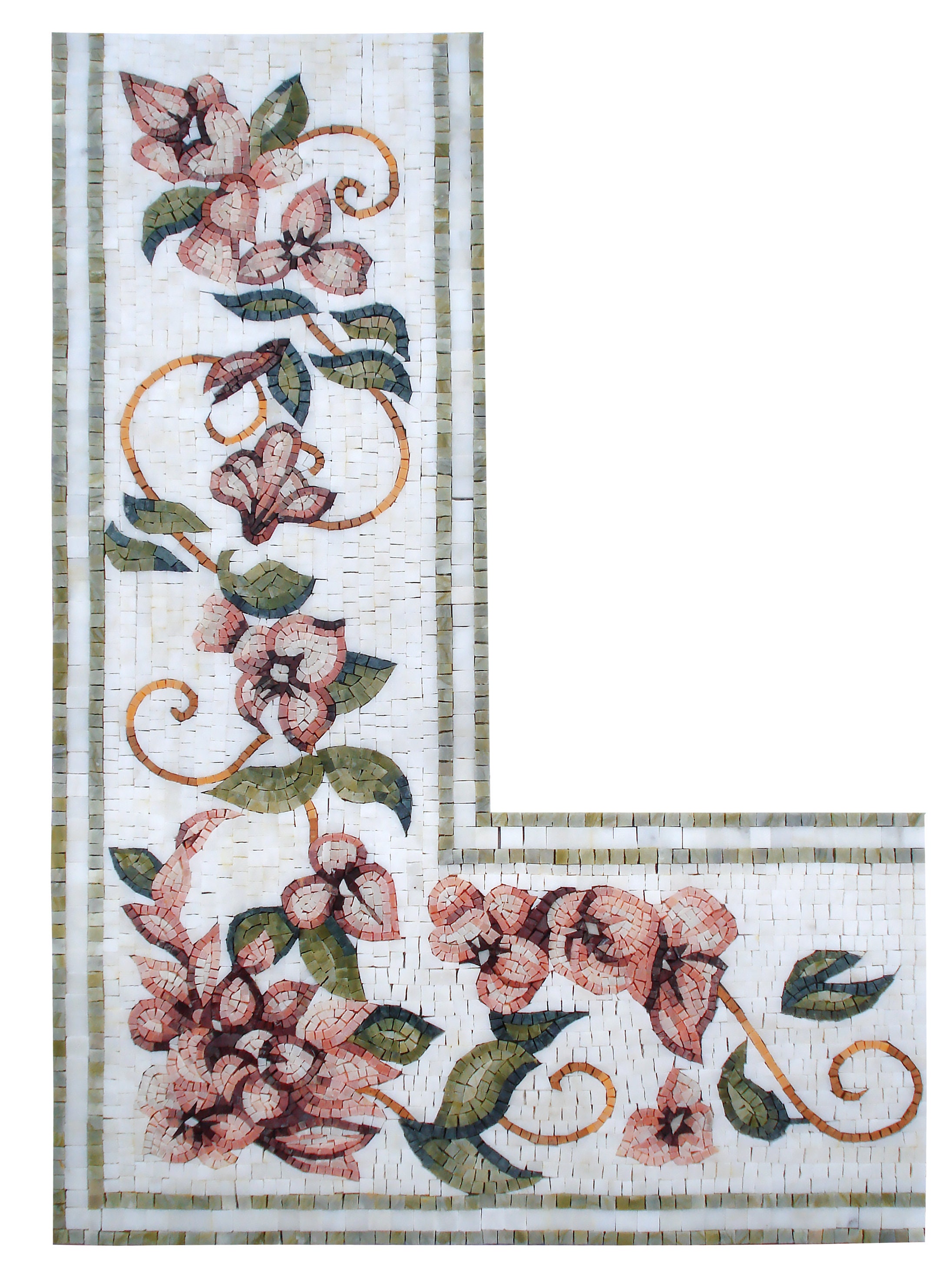 12 Handmade Pattern Marble Mosaic Bathroom Border Tile - Etsy