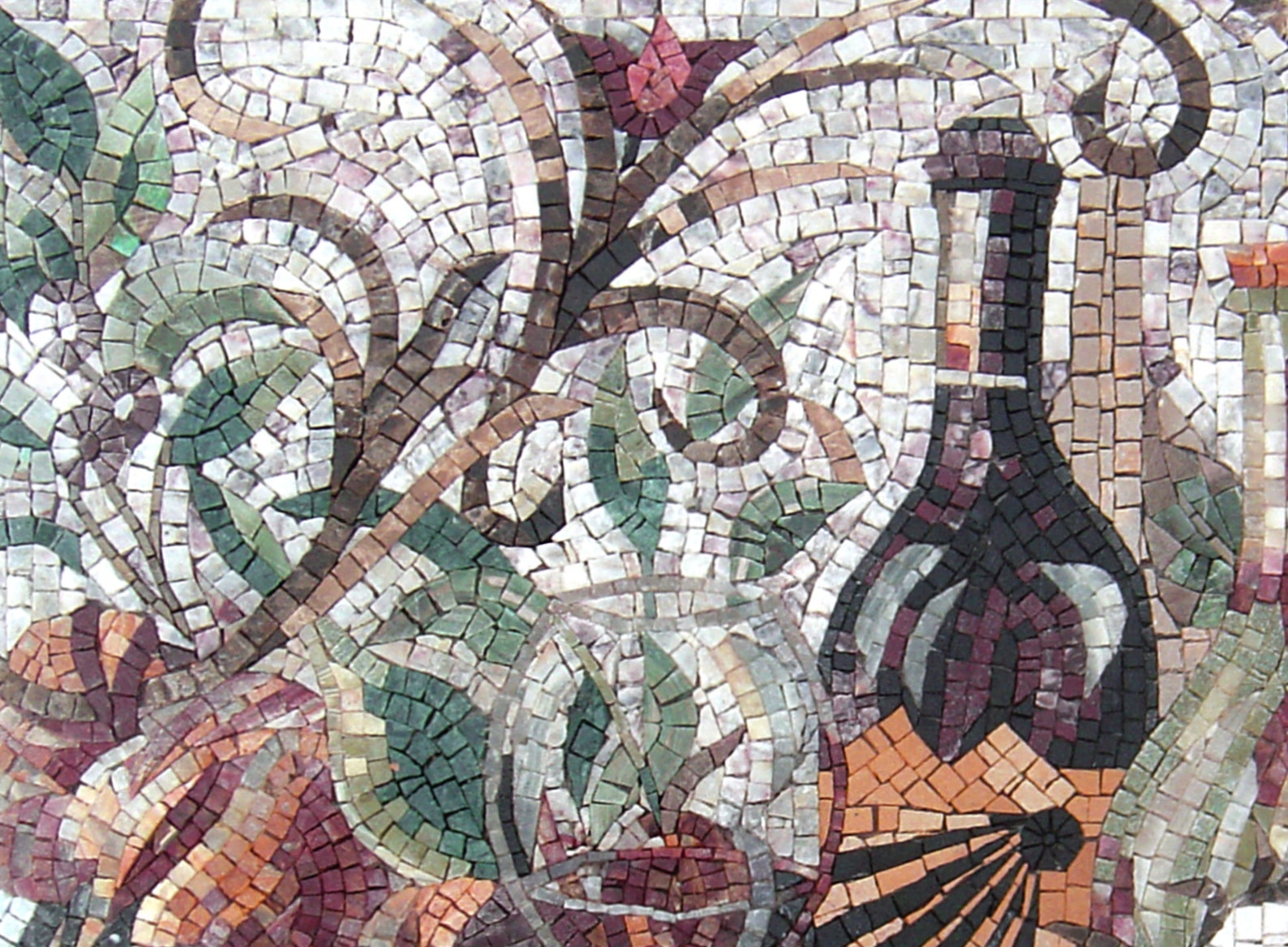 Handmade Tuscan Wine Mosaic: Marble Kitchen Backsplash Tile - Etsy