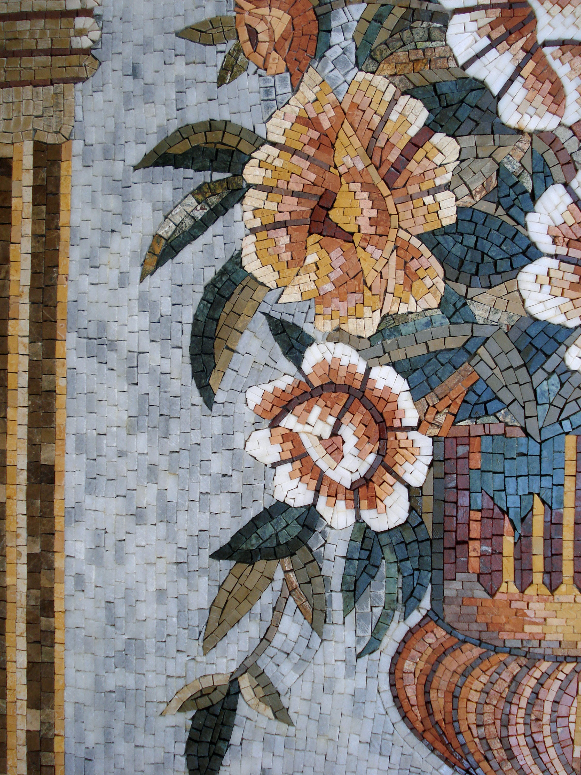 50 Handmade Mosaic Flower Rose Vase Wall Art Home - Etsy