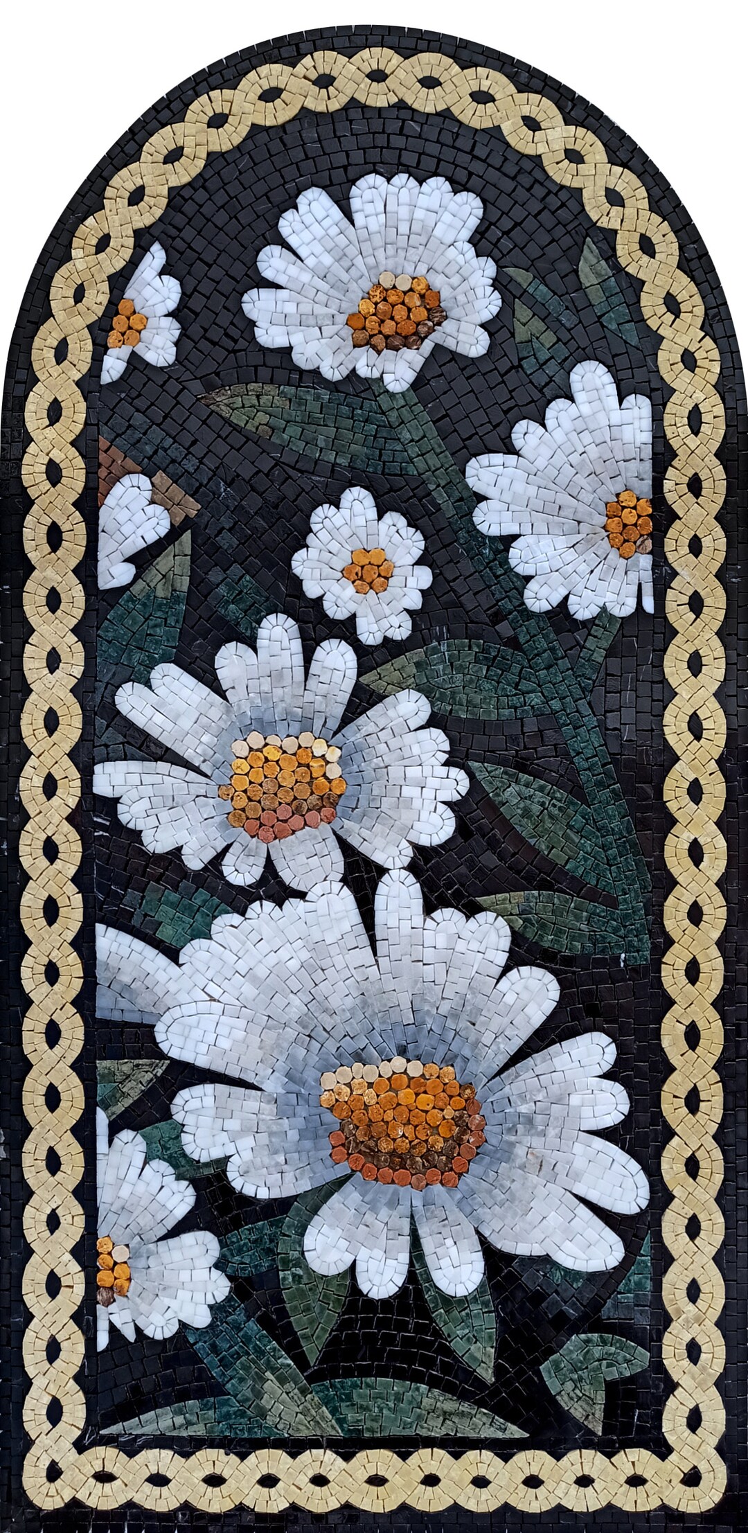 40 Handmade Marble Mosaic Flower Rose Wall Art Home Décor - Etsy