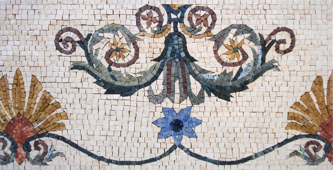 Handmade Pattern Marble Mosaic Bathroom Border Tile Design Art Décor - Etsy