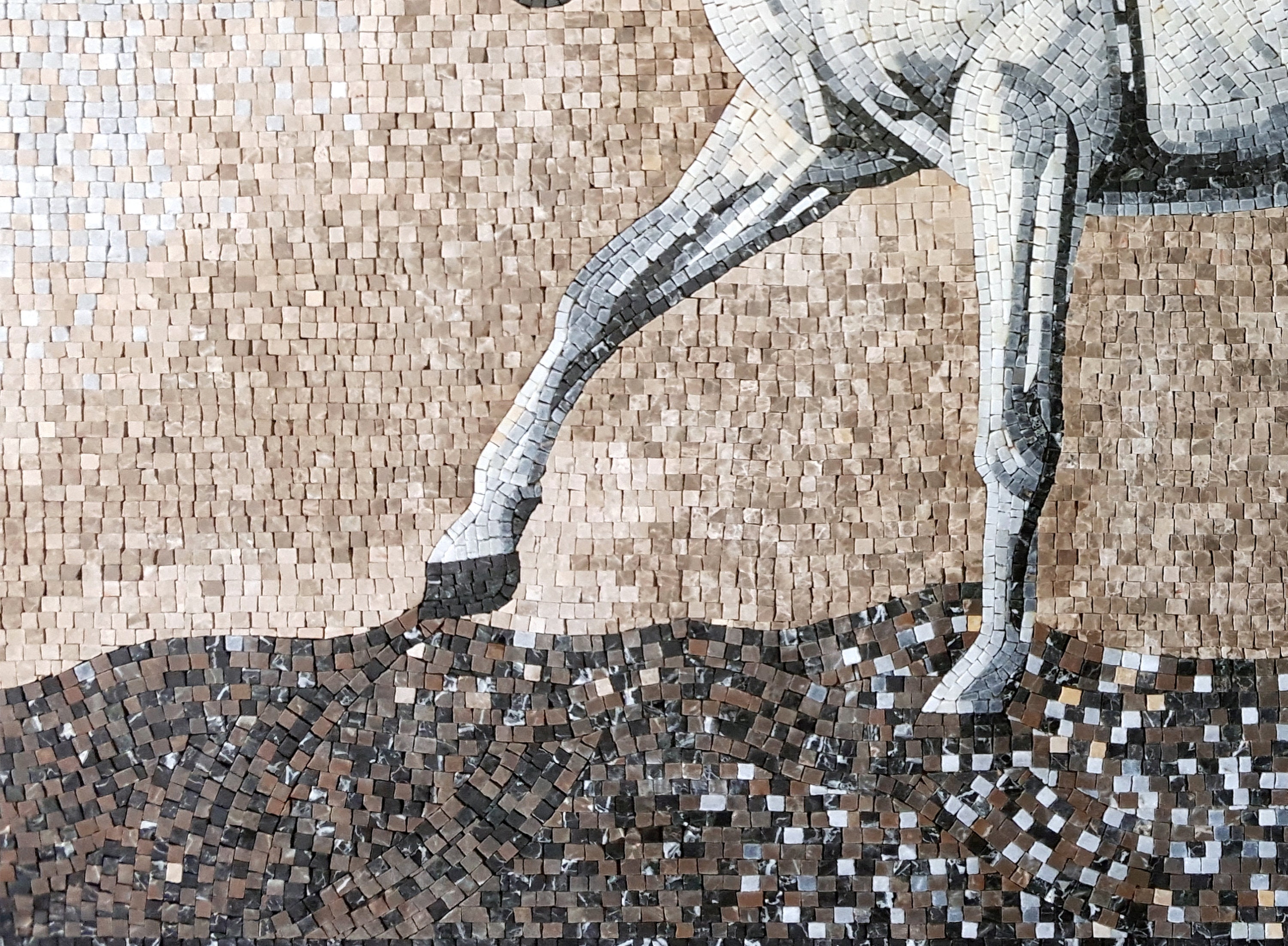 HORSE MOSAIC ART Landscape Horse Marble Mosaic Wall Art - Etsy Australia