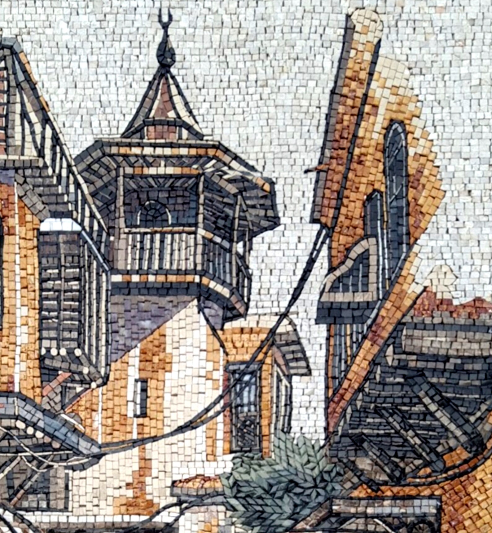 Handmade Damascus Mosaic Tile Art: Old City View, Marble & Stone - Etsy