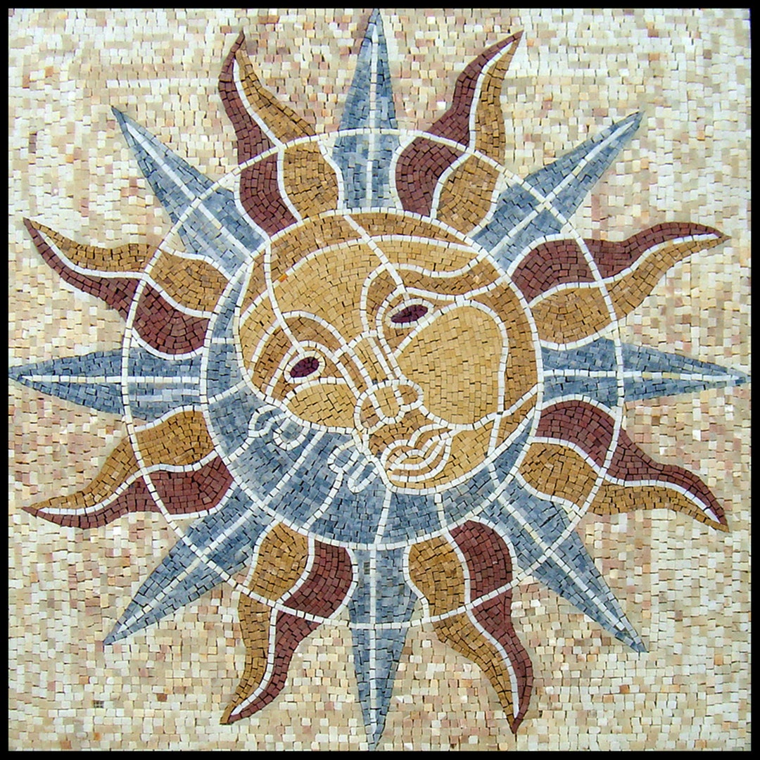 40 Handmade Marble Mosaic Square Floor Interior Home Décor Art Tile ...