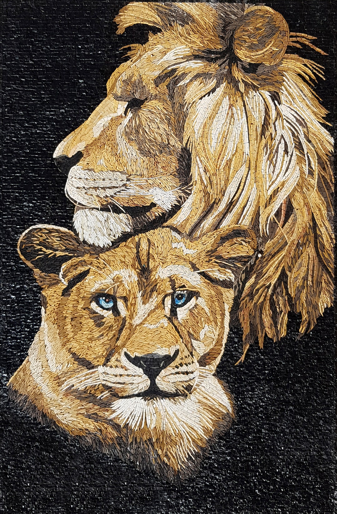 LION MOSAIC TILES |jungle Animal Mosaic Tiles for Living Room Walls ...