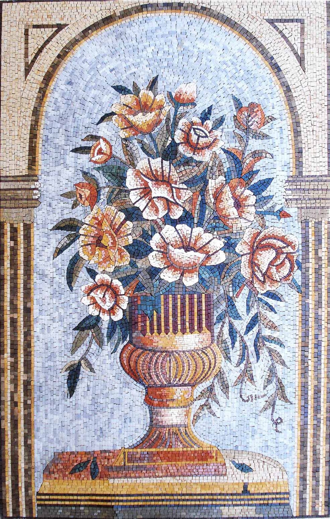 56" Handmade Interior Design Wall | Decorative Mosaic Stone Tiles for ...