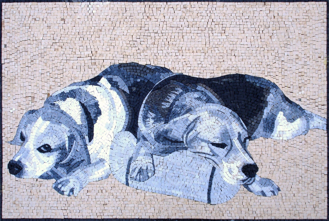 DOG MOSAIC BACKSPLASH | Pet Animal Mosaic Tiles for Living Room Walls ...