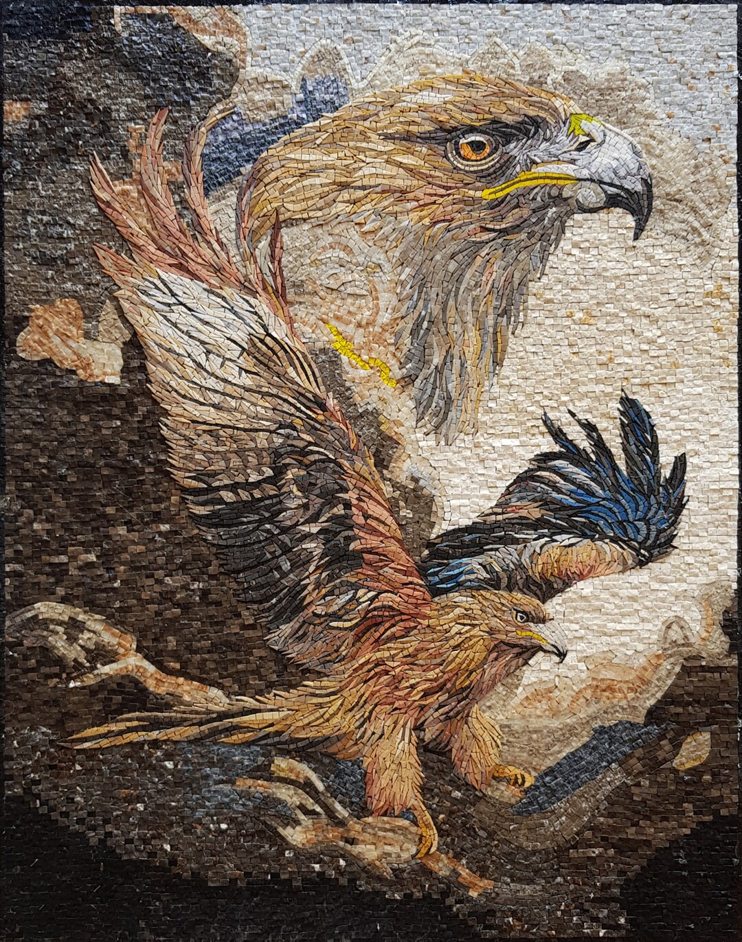EAGLE MOSAIC TILES |bird Animal Mosaic Tiles for Living Room Walls ...
