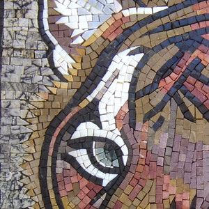 Handcrafted Tiger Portrait Mosaic Art Tile - Etsy