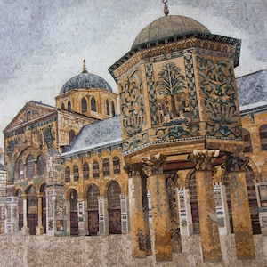 UMAYYAD MOSQUE MURALS | Damascus Mosque of Syria Reproduction Artwork ...