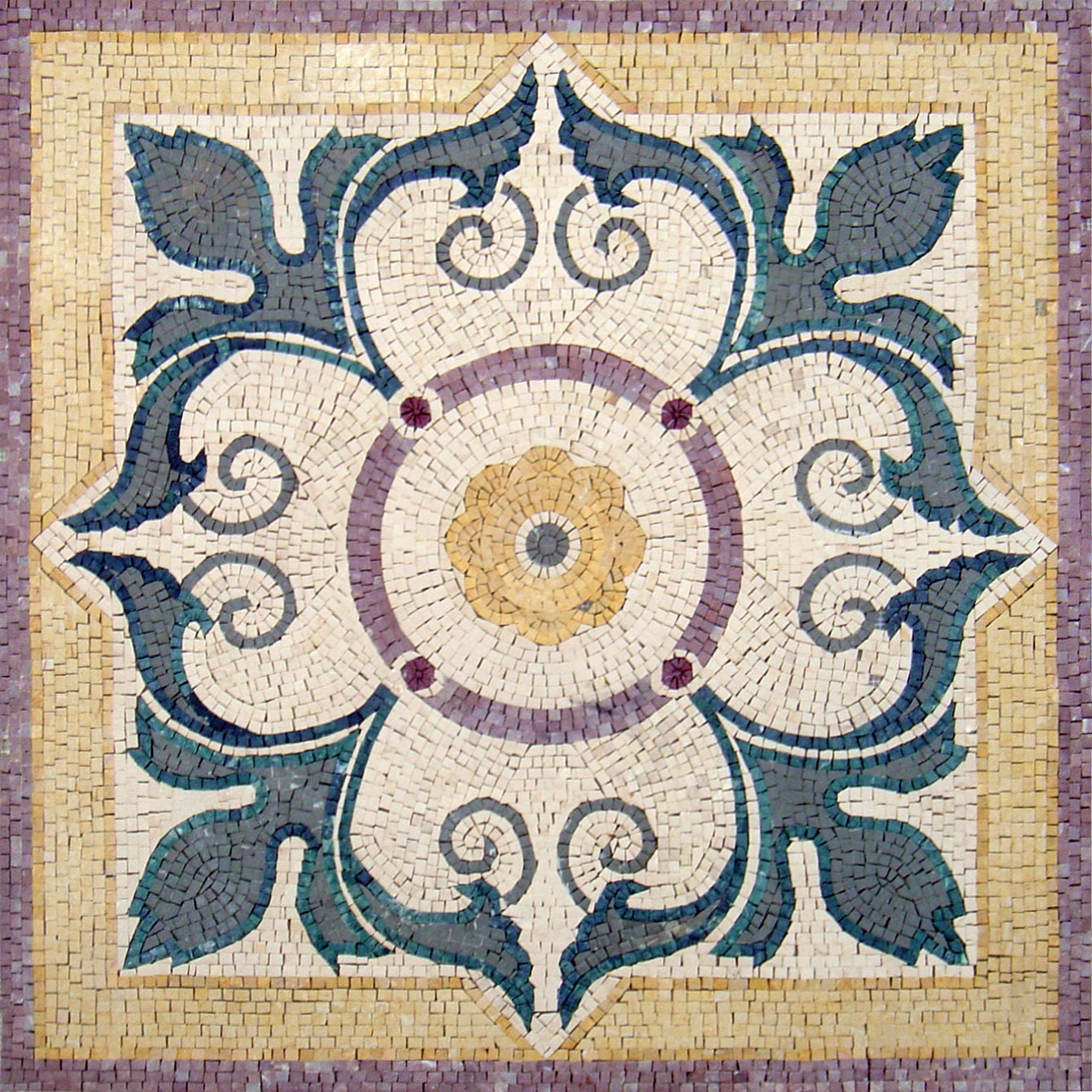 40 Handmade Flooring Pattern Square Marble Mosaic Art - Etsy