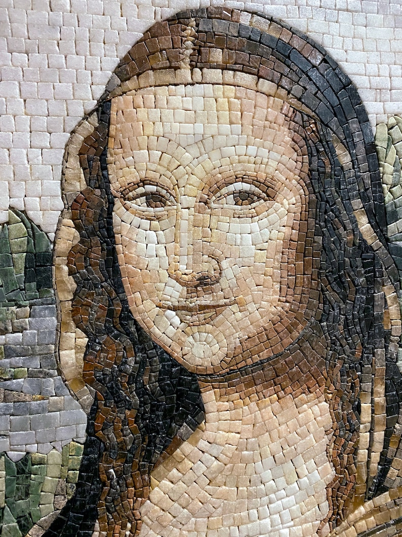 Framed Leonardo Da Vinci Mona Lisa Mosaic Reproduction Etsy