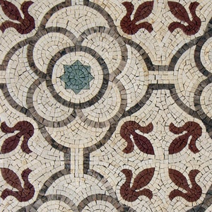 Burgundy and White Seamless Patterned Mosaic Tile - Etsy