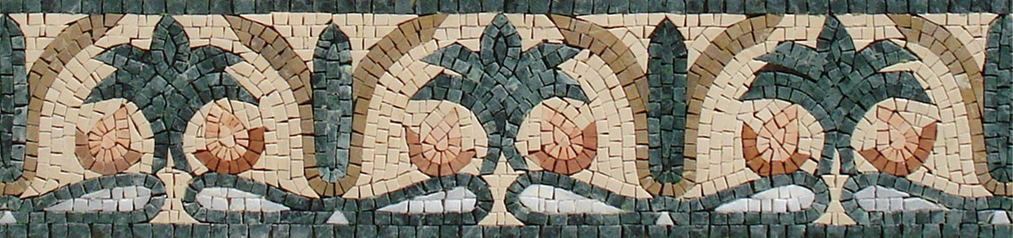 8 Handmade Pattern Marble Mosaic Bathroom Border Tile - Etsy