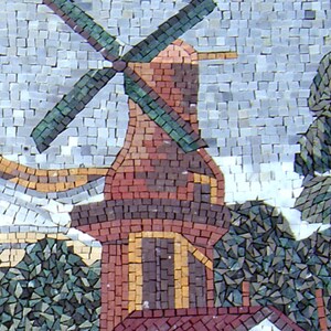 WINDMILL MOSAIC MURALS | Windmill Master Piece Artwork Tiles for Farm ...