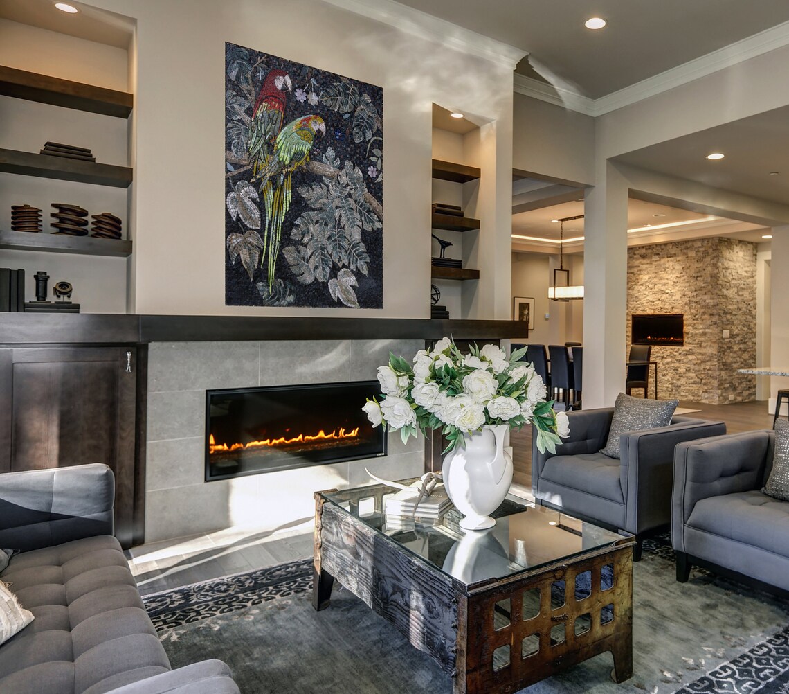 PARROT MOSAIC ART Mosaic Marble Tiles Macaw Parrots Art - Etsy