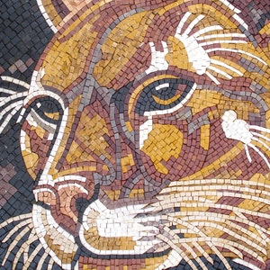 CHEETAH MOSAIC TILES | Wild Jungle Animal Mosaic Tiles for Living Room ...