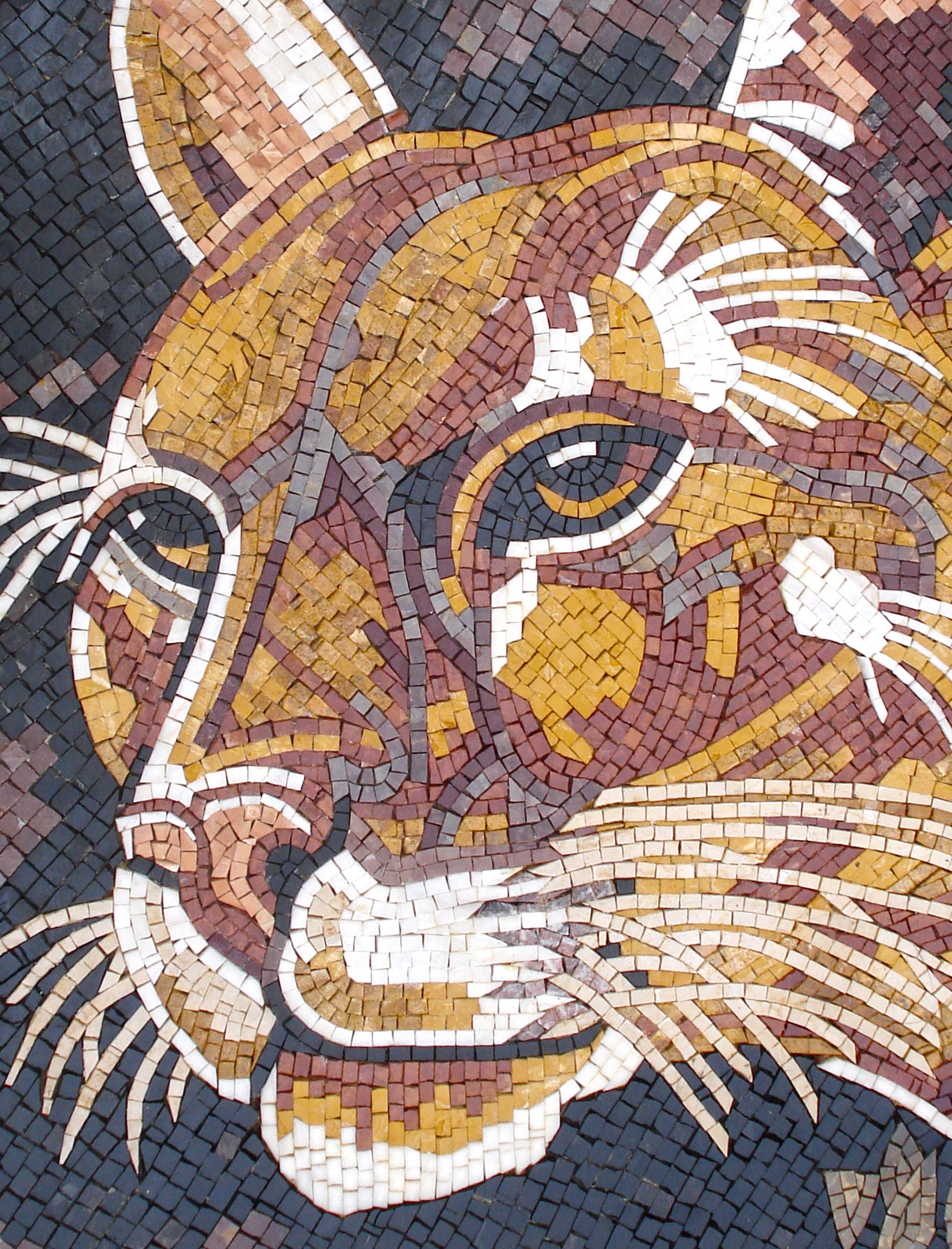 Handmade Cheetah Mosaic Tile Art: Wild Jungle Decor (36" X 28") - Etsy