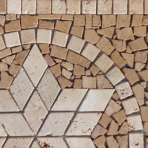 BROWN ART MOSAIC | Home Décor Simple Color Travertine Mosaic | Tropical ...