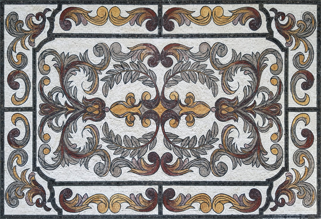 Handmade Marble Mosaic Stone Rug Flooring Tile Tile - Etsy