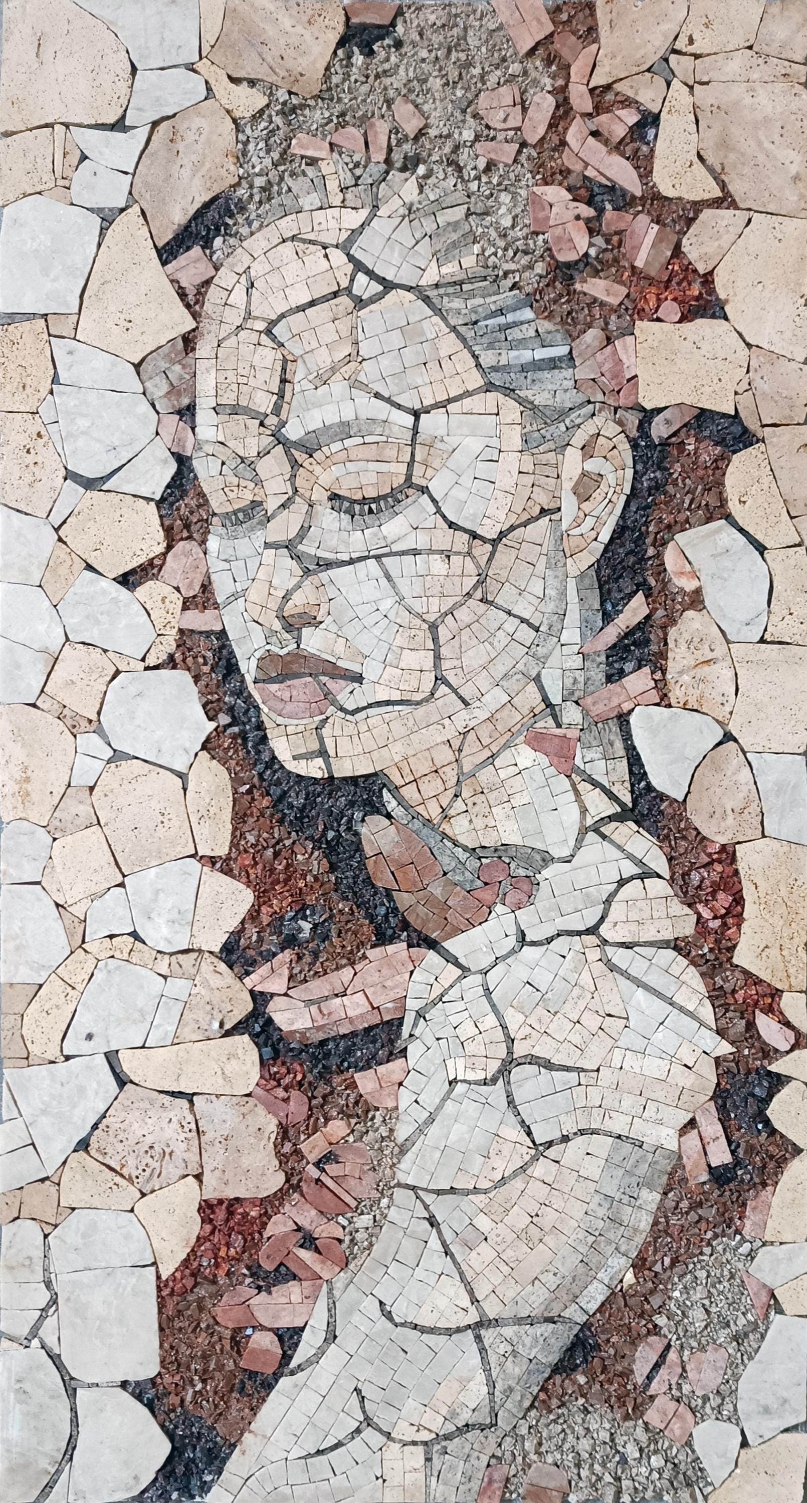 USA Based | Ancient Greek Gorgon Marble Mosaic | Handmade Mythological ...