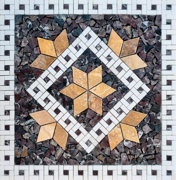 Azulejos De Mosaico Cuadrados Simples