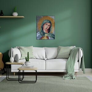 Handmade Christian Religious Marble Mosaic Icon Wall Mural Art Tile ...