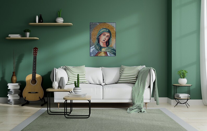 Handmade Christian Religious Marble Mosaic Icon Wall Mural Art - Etsy