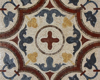 Burgundy Mosaic Tile - Etsy