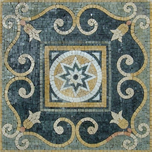 24 Handmade Colorful Decorative Square Shape Marble Mosaic Art Tile ...