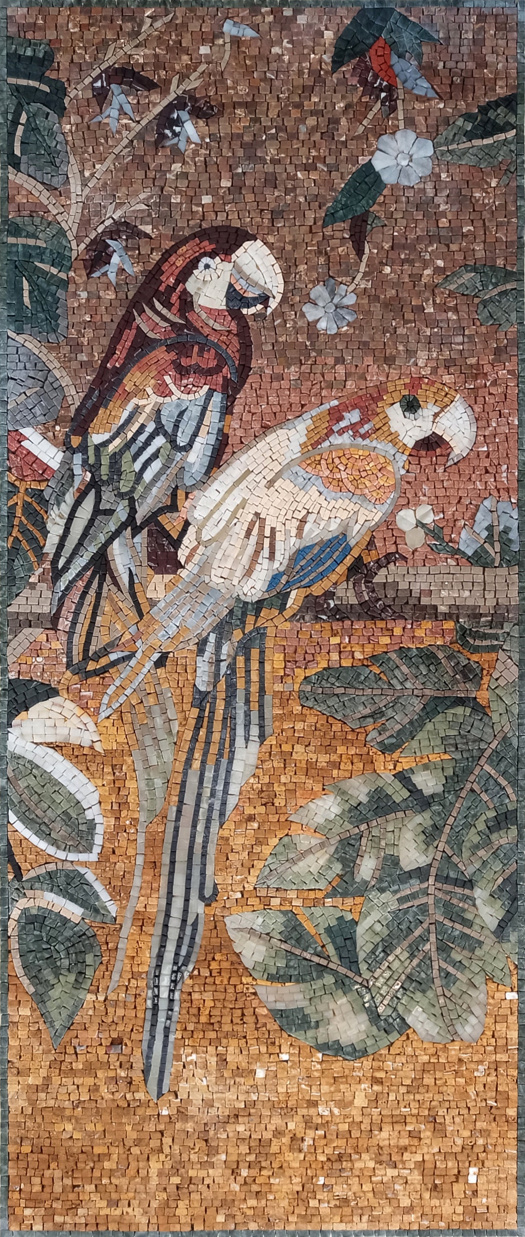PARROT MOSAIC TILES | Colorful Parrot Mosaic Tiles for Living Room ...