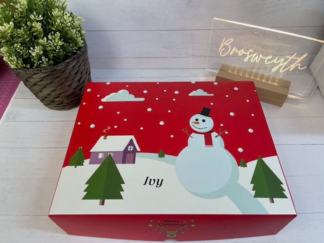 Personalised Christmas Box - Etsy UK
